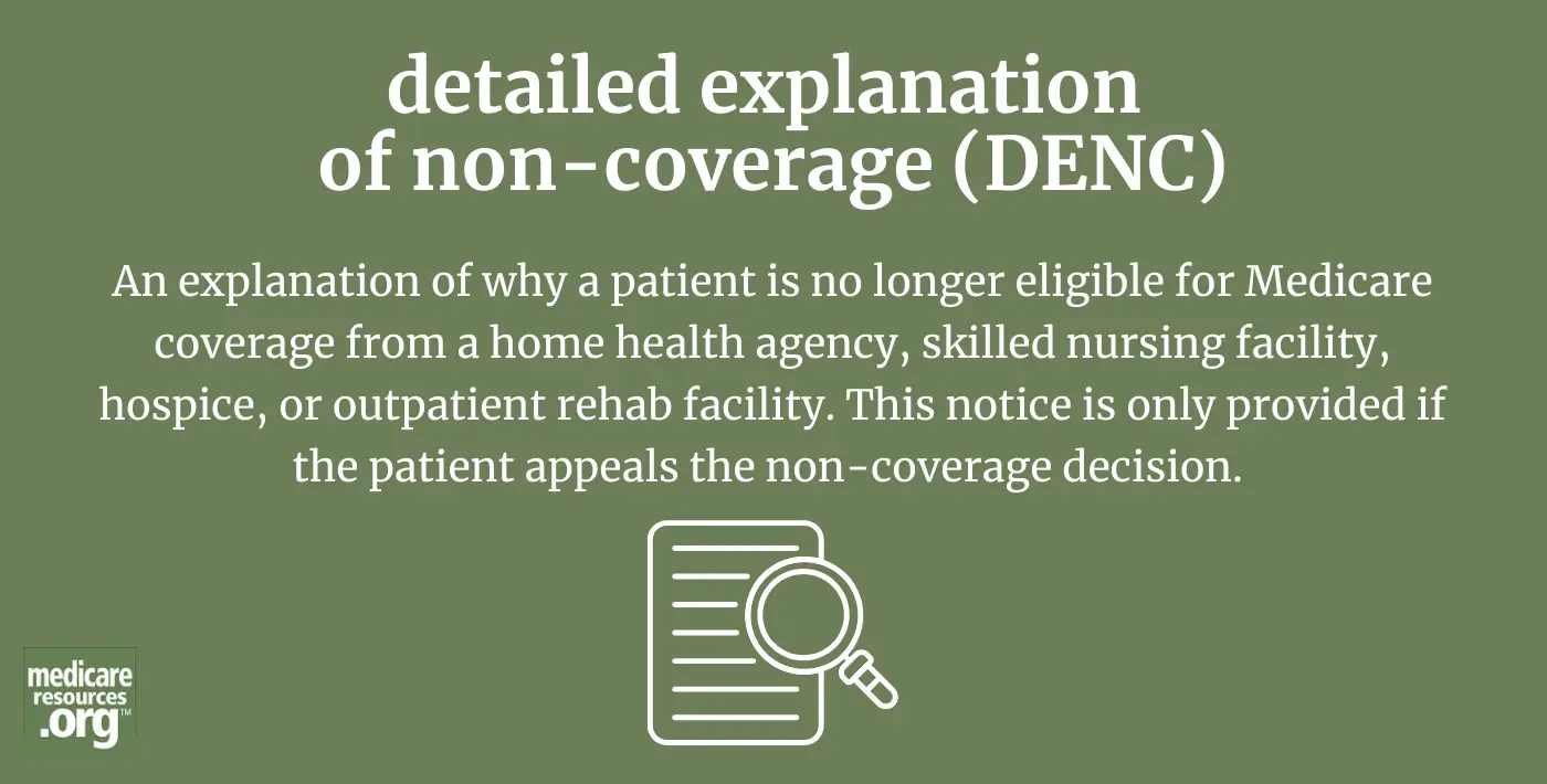 What is a detailed explanation of non-coverage? | medicareresources.org